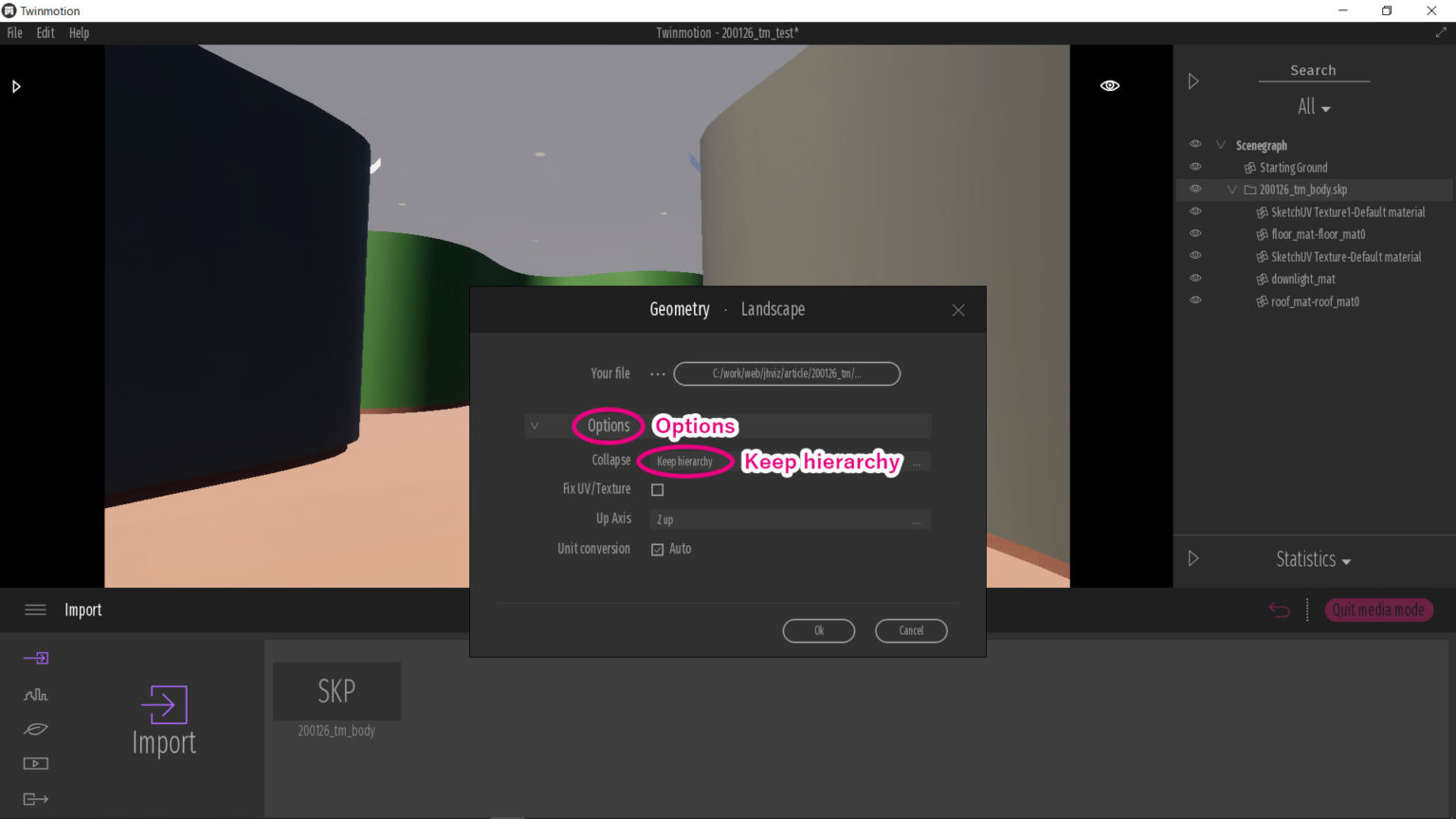 【Twinmotion】Making Curved Indirect Light using “Replace object ...