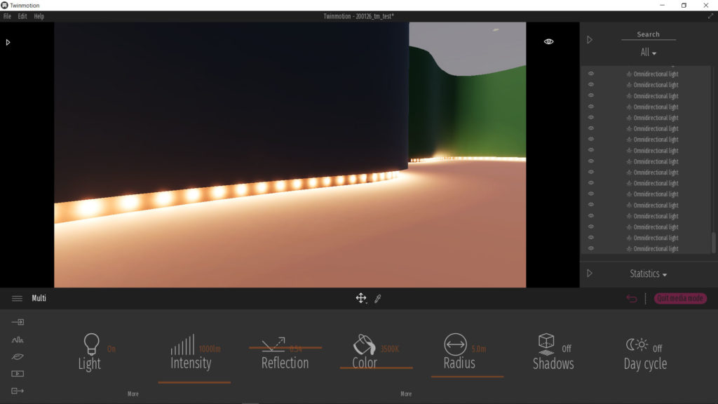 【Twinmotion】Making Curved Indirect Light using “Replace object ...