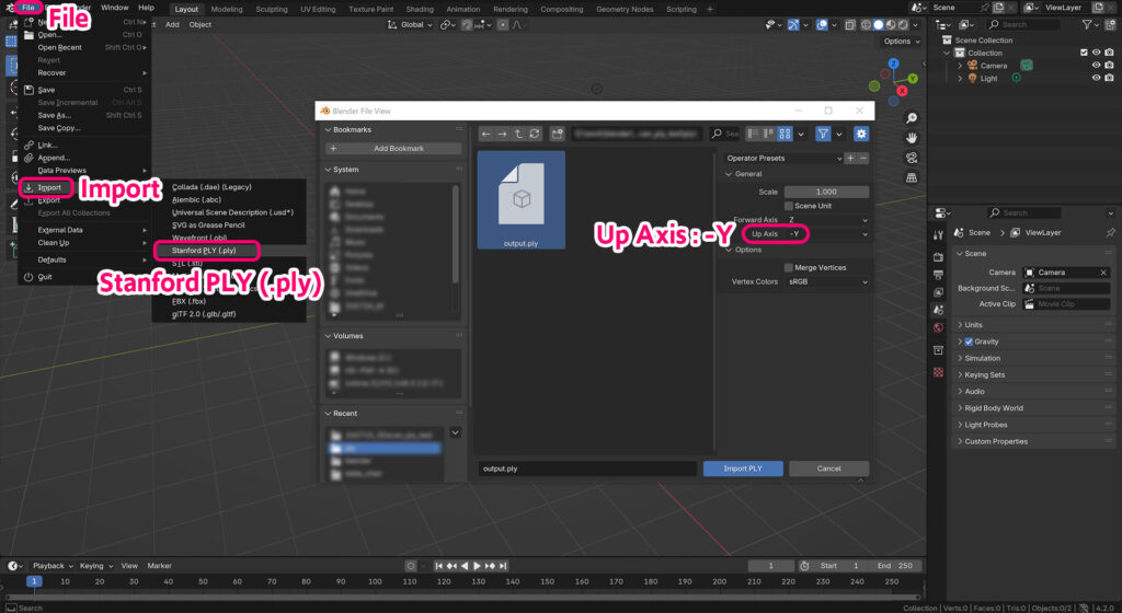 【Blender】Scaniverse SplatのPLY点群データを色付き表示する | Twinmotion Tips