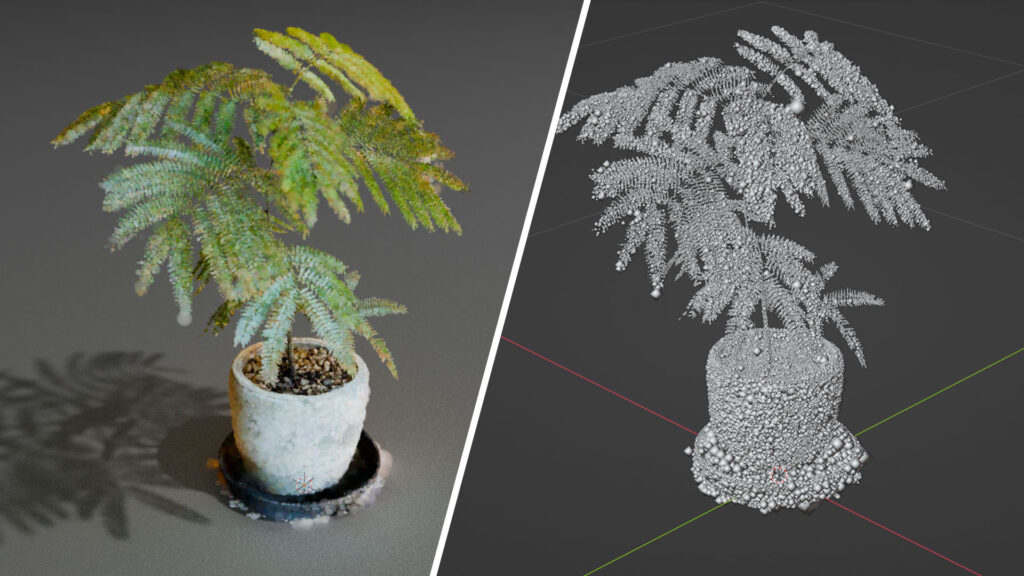 【Blender】Scaniverse SplatのPLY点群データを色付き表示する | Twinmotion Tips